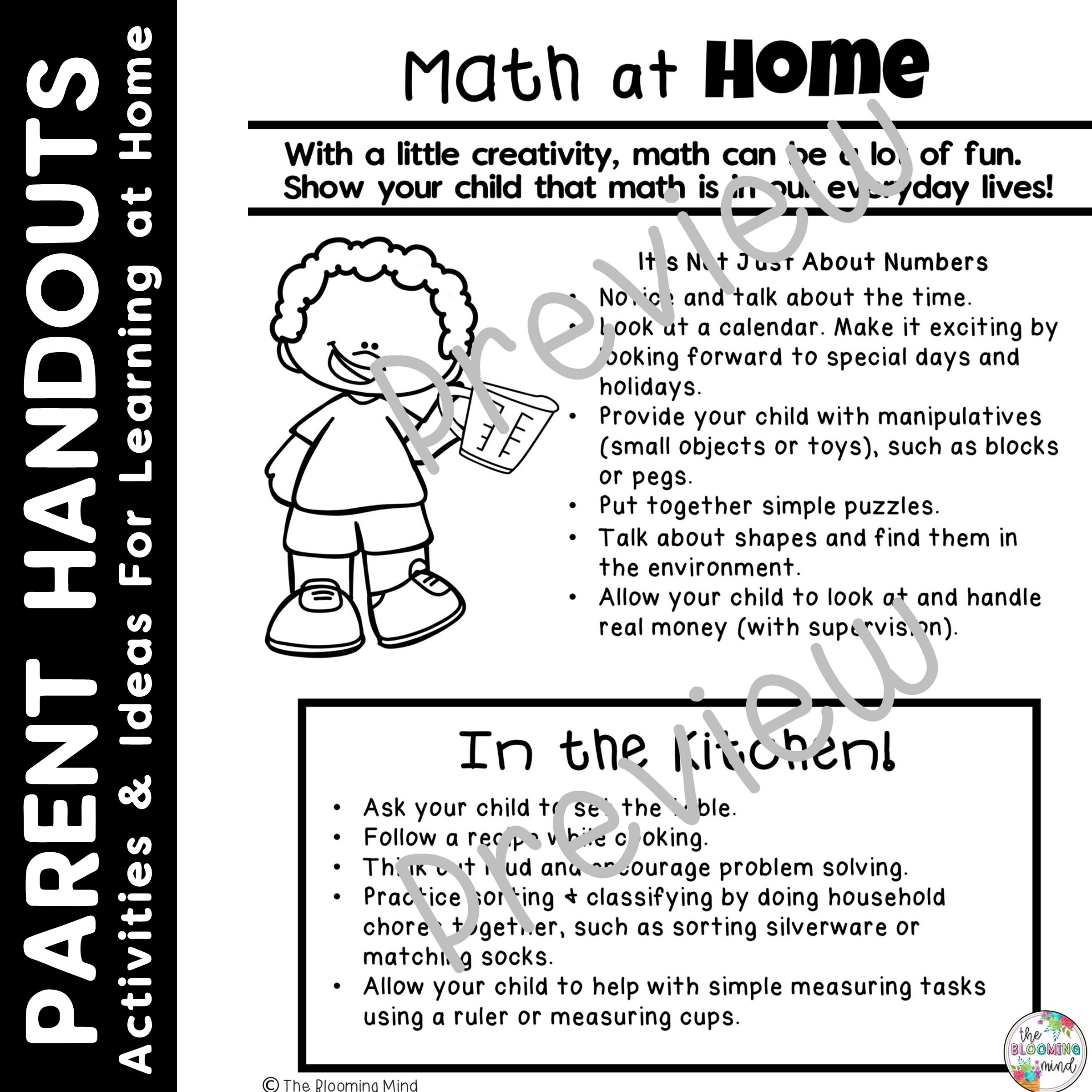 Parent Handouts for Preschool Home to School Connection | Made By Teachers