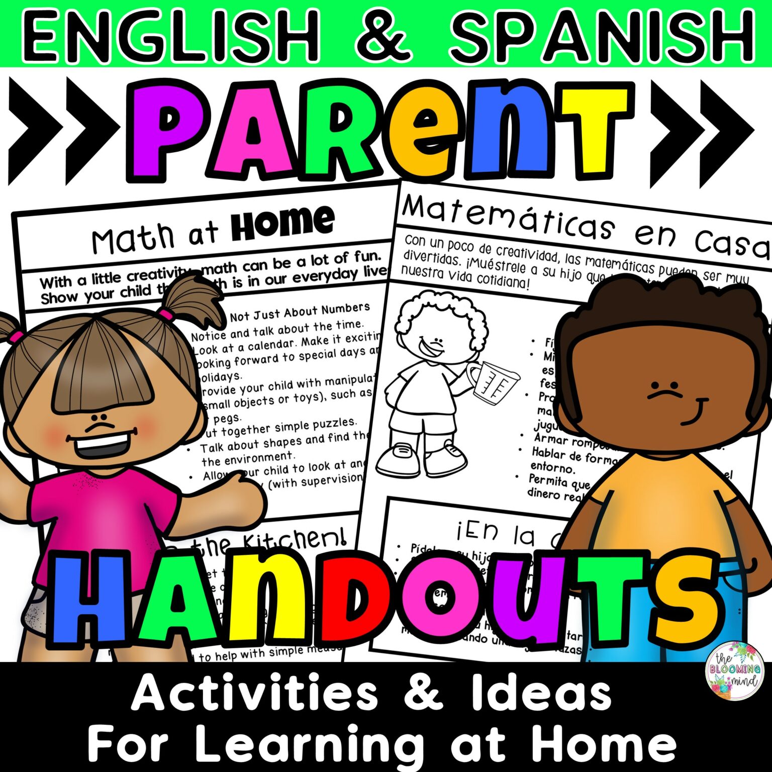 Parent Handouts for Preschool Home to School Connection (English and ...