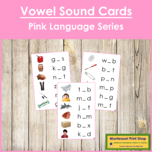 Pink Phonetic Vowel Sound Cards (photos) | Made By Teachers
