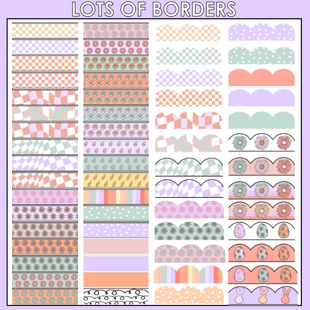 Easter Retro Groovy Bulletin Board Kit and Classroom Door Decor | Made ...