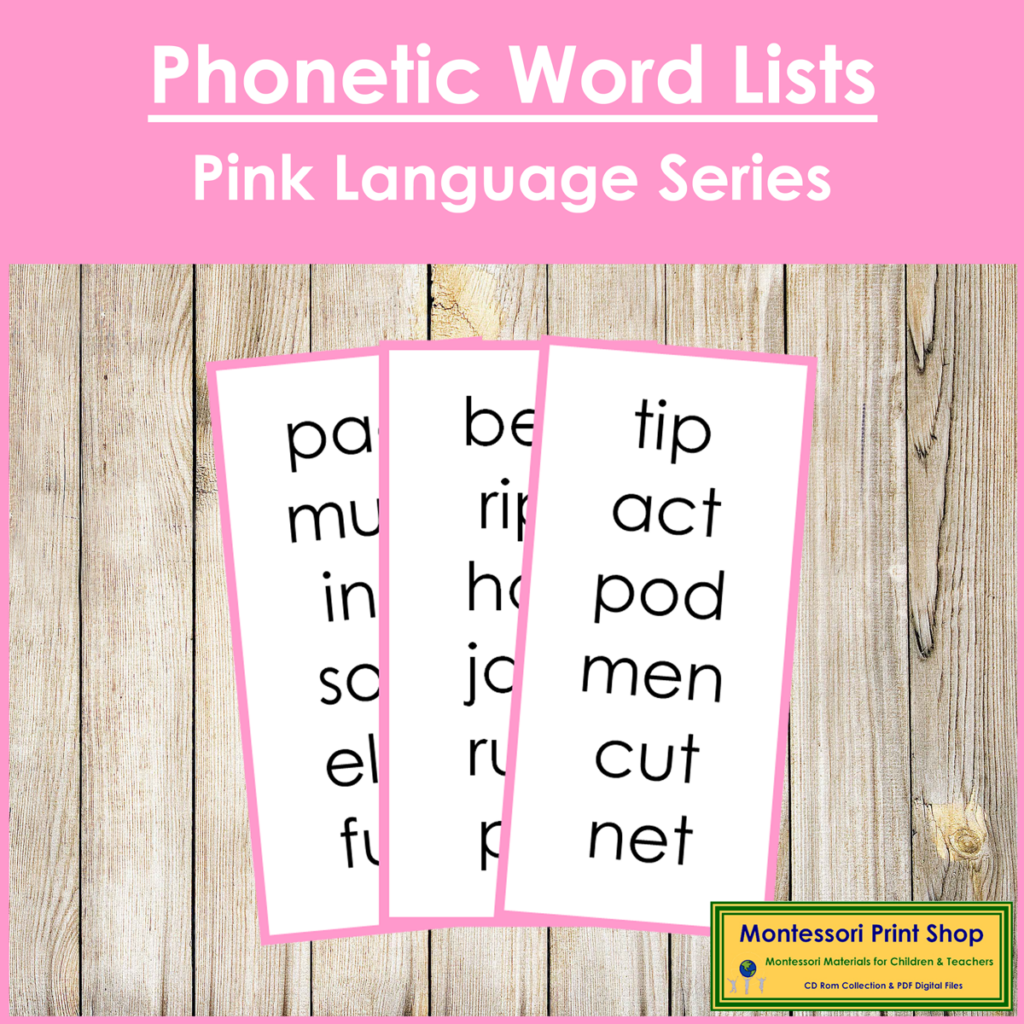Pink Phonetic Word Lists | Made By Teachers