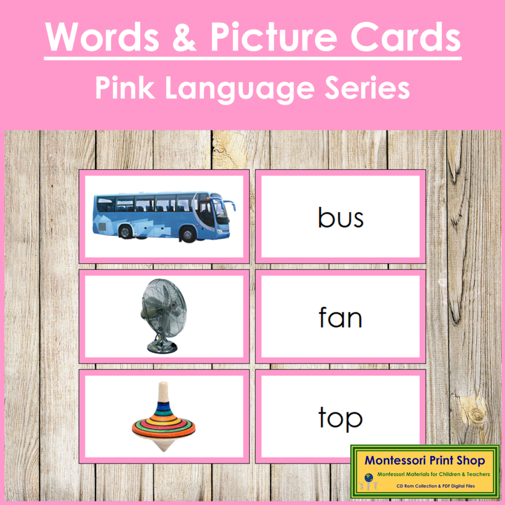 Pink Phonetic Word & Pictures (photos) | Made By Teachers