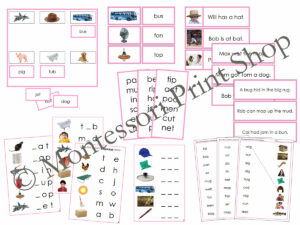 Montessori Pink Phonetic Language Series Bundle | Made By Teachers