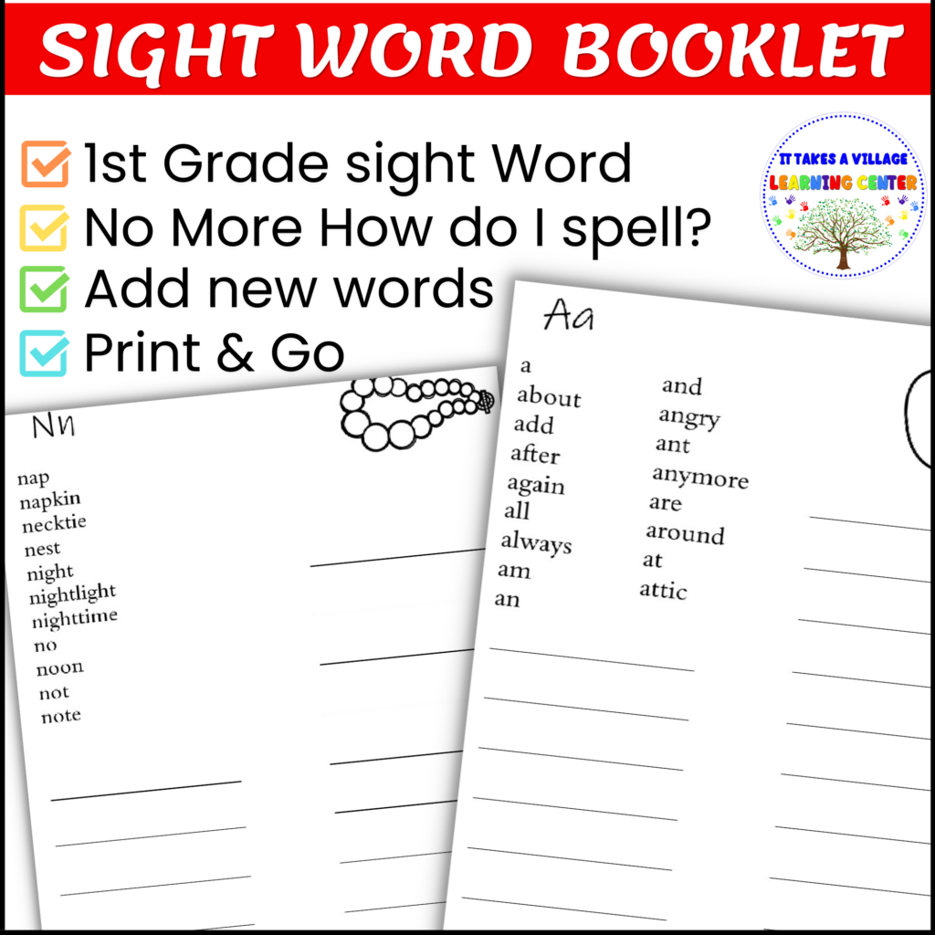 Printable Sight Word Book | 1st Grade | Made By Teachers