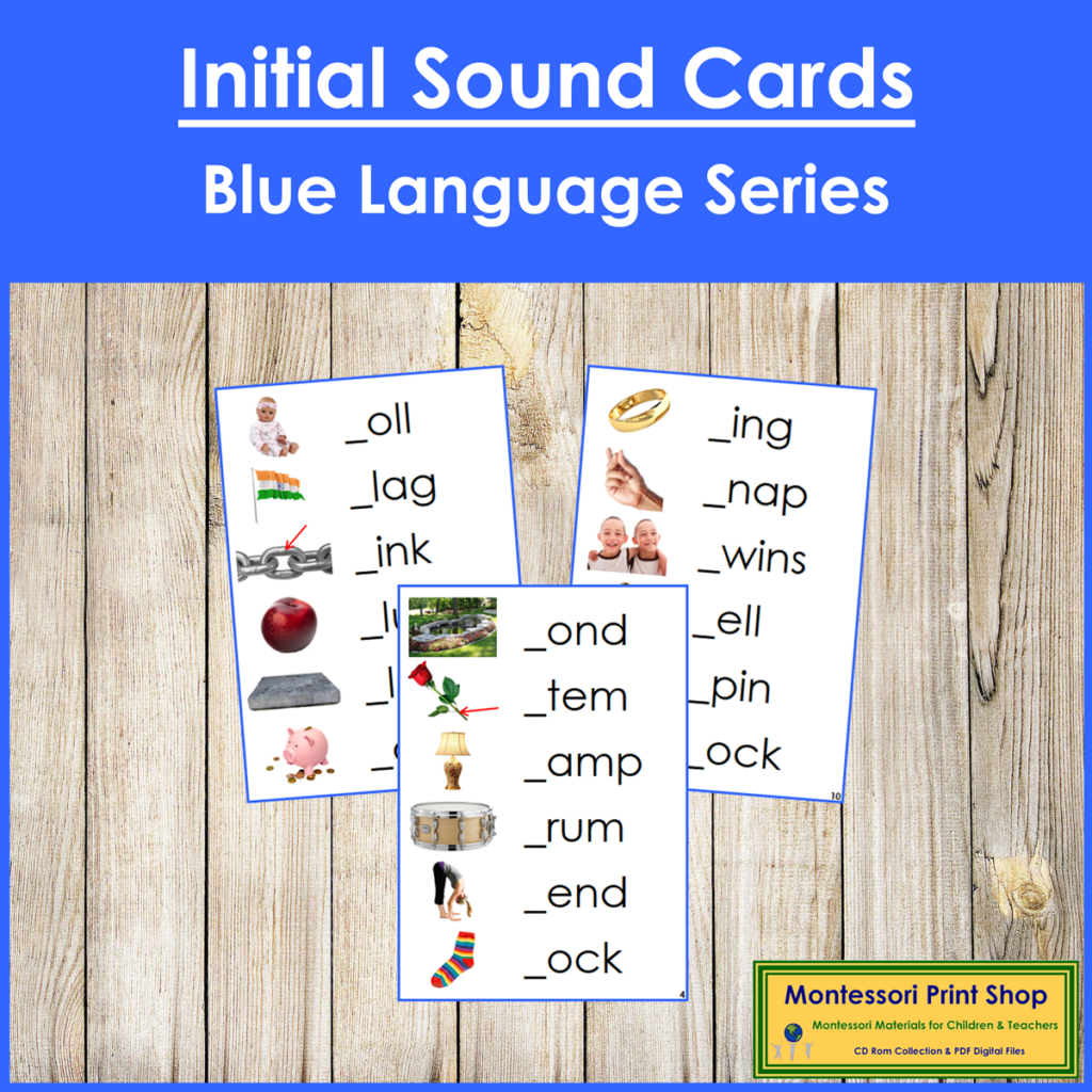 Blue Phonetic Initial Sound Cards (photos) | Made By Teachers