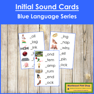 Blue Phonetic Initial Sound Cards (photos) | Made By Teachers