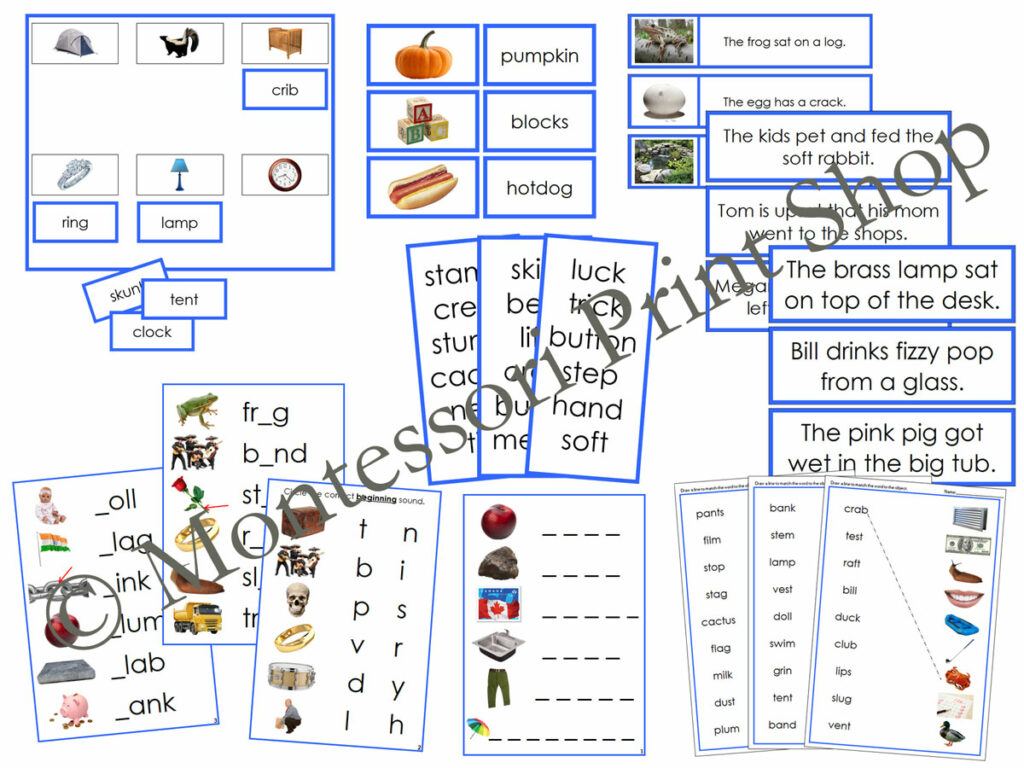 Montessori Blue Phonetic Language Series | Made By Teachers