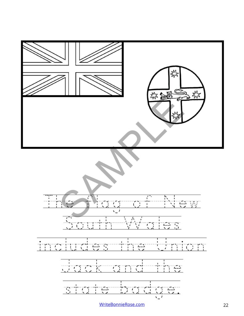 Symbols of Australia Coloring Book-Level B | Made By Teachers