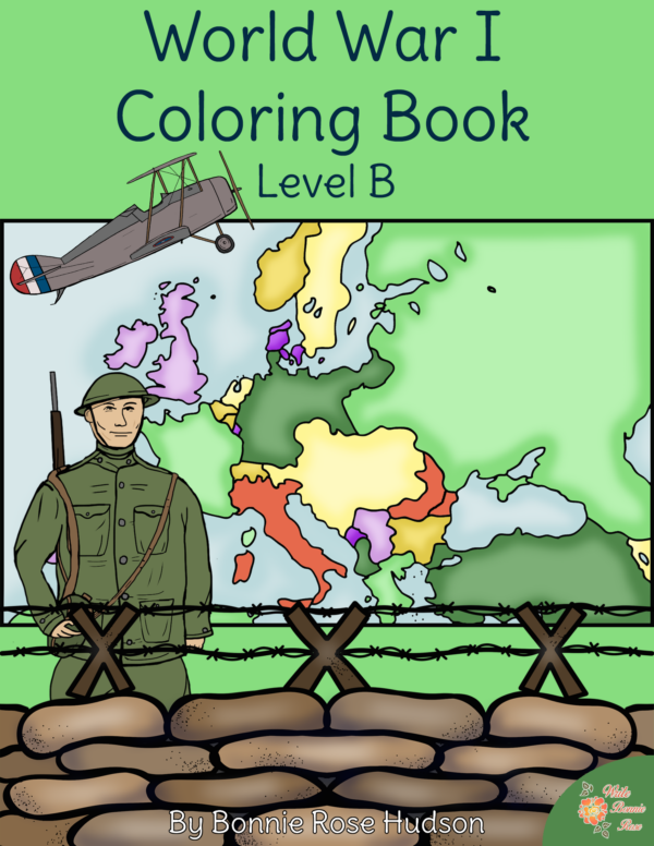 World War I Coloring Book-Level B | Made By Teachers