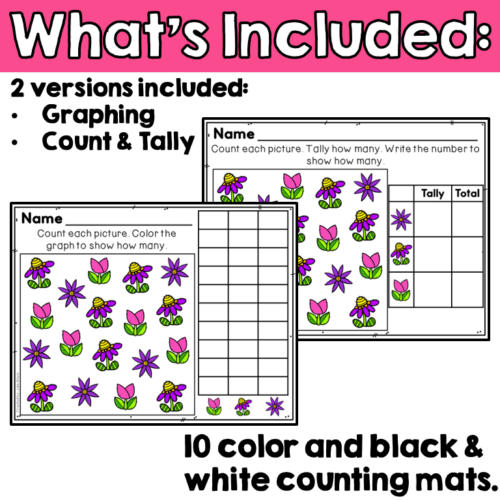 Spring Counting Worksheet Numbers 0-10 | April Kindergarten Math Games ...