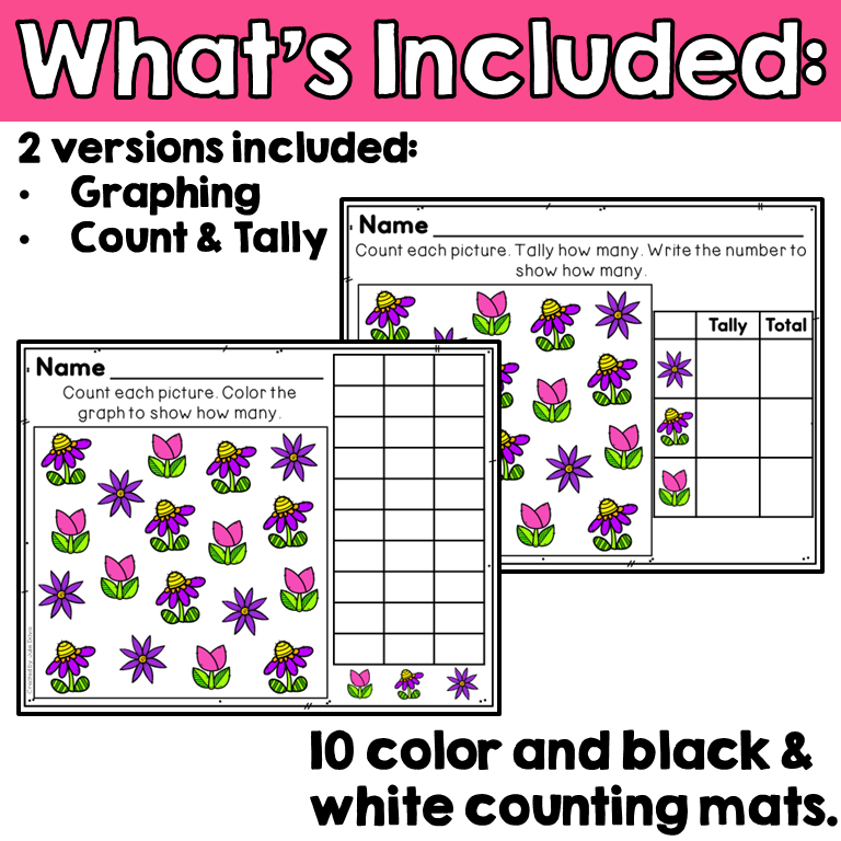 Spring Counting Worksheet Numbers 0-10 | April Kindergarten Math Games ...