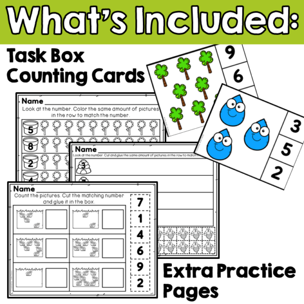 Spring Counting Worksheet Numbers 0-10 | April Kindergarten Math Games ...