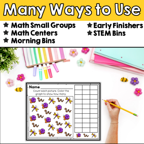 Spring Counting Worksheet Numbers 0-10 | April Kindergarten Math Games ...