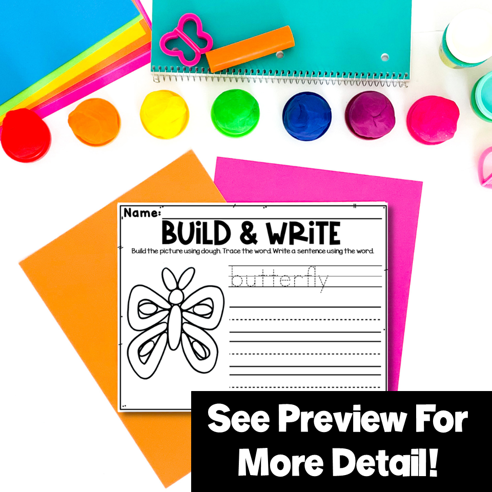 April Spring Easter Writing Prompts & Center | Kindergarten and First ...