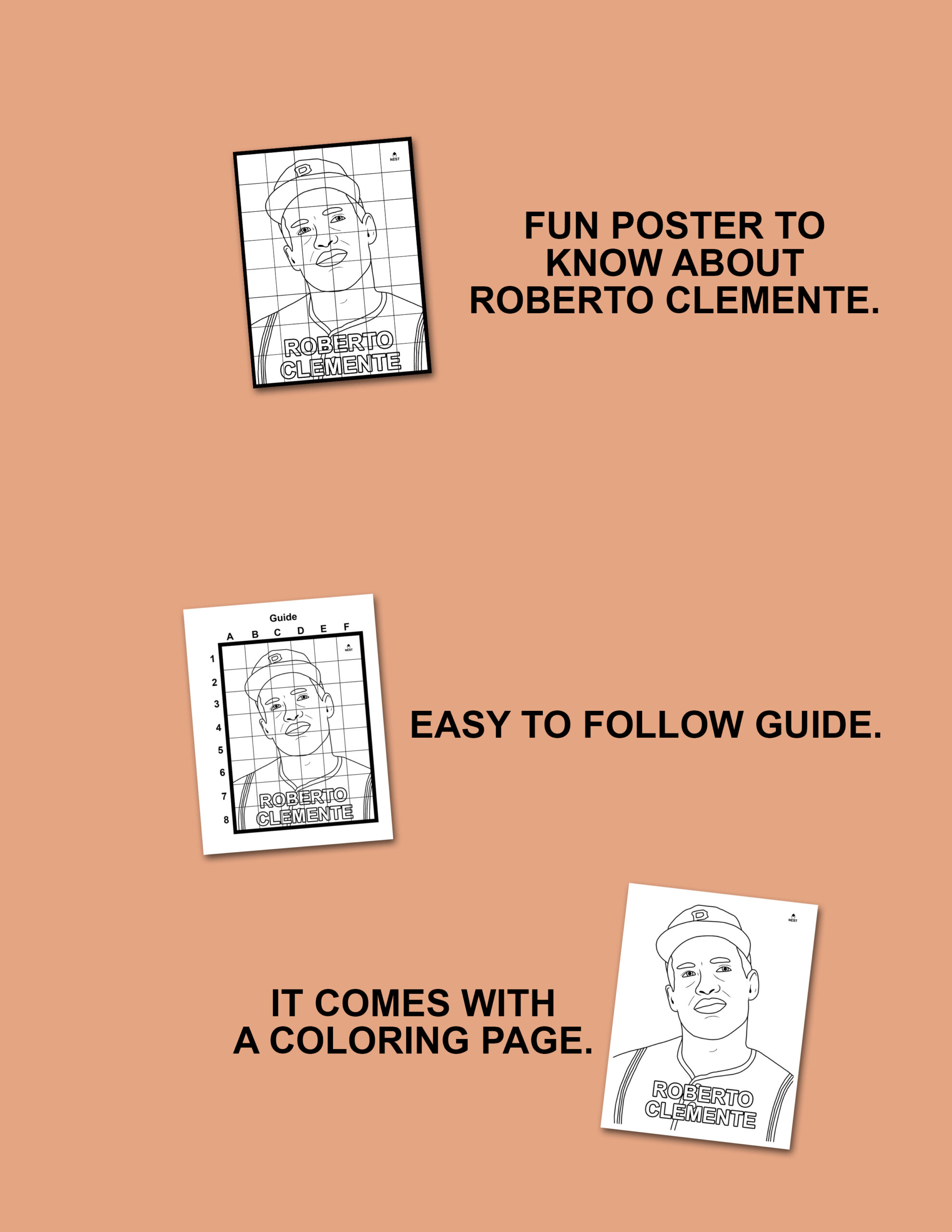 Roberto Clemente Collaboration Poster | Made By Teachers