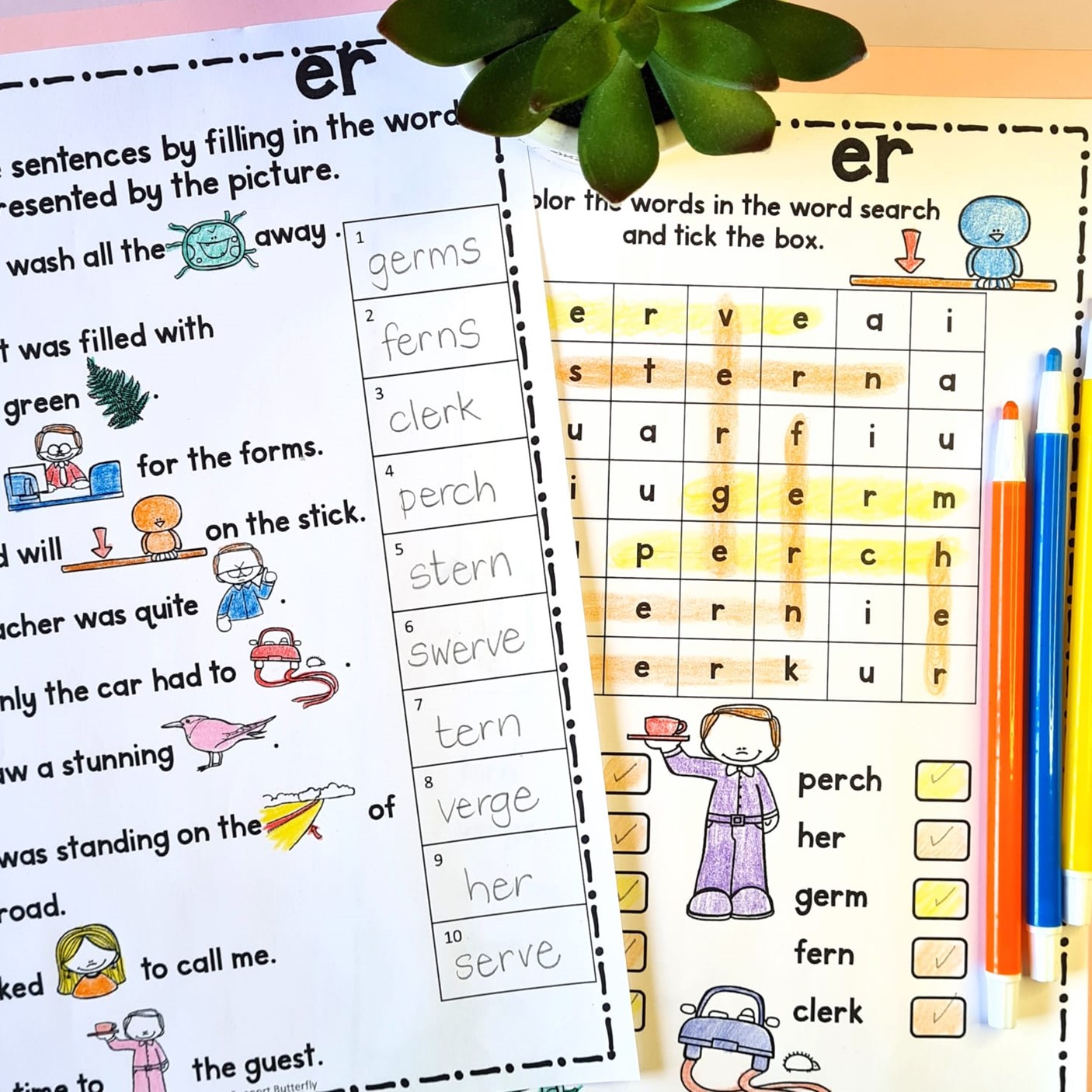 Bossy R Controlled Vowels Worksheets for ER | Made By Teachers