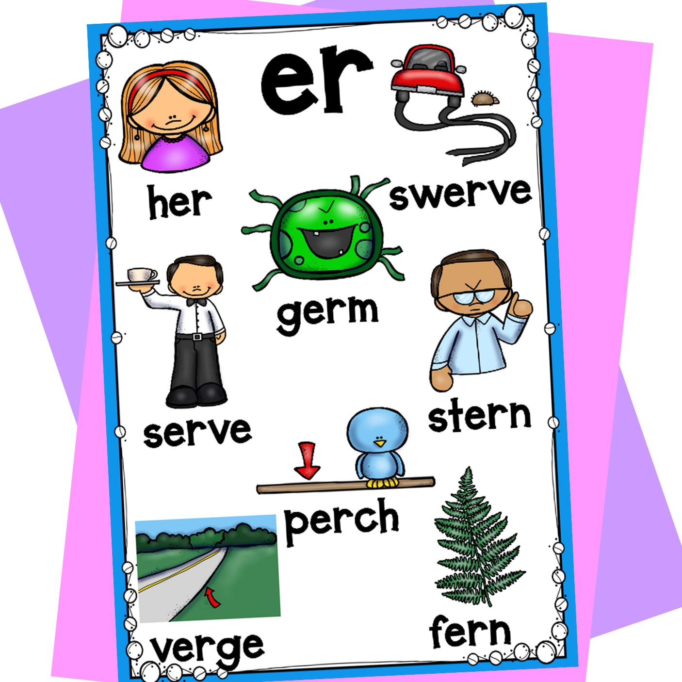 Bossy R Controlled Vowels Worksheets for ER | Made By Teachers