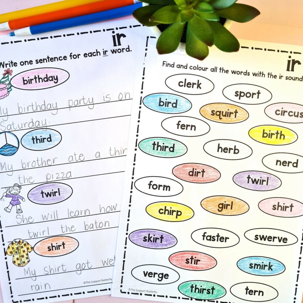 Bossy R Controlled Vowels Worksheets for IR | Made By Teachers
