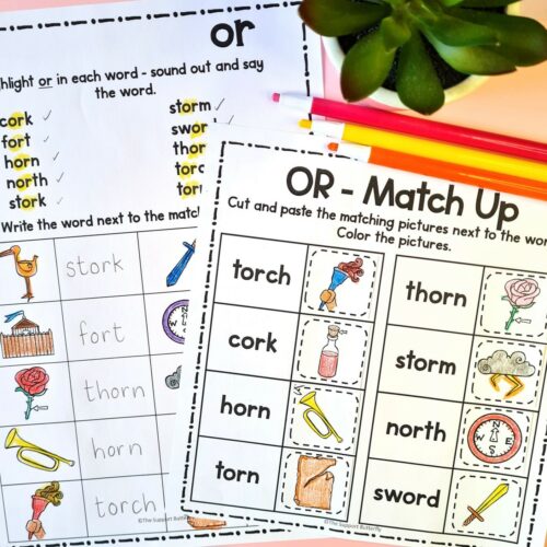 Bossy R Controlled Vowels Worksheets for OR | Made By Teachers