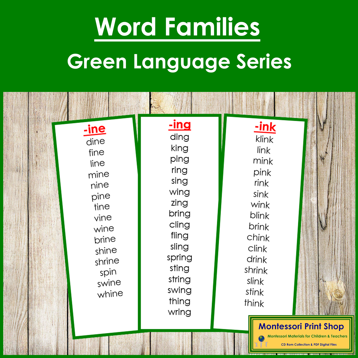 Green Word Families | Made By Teachers
