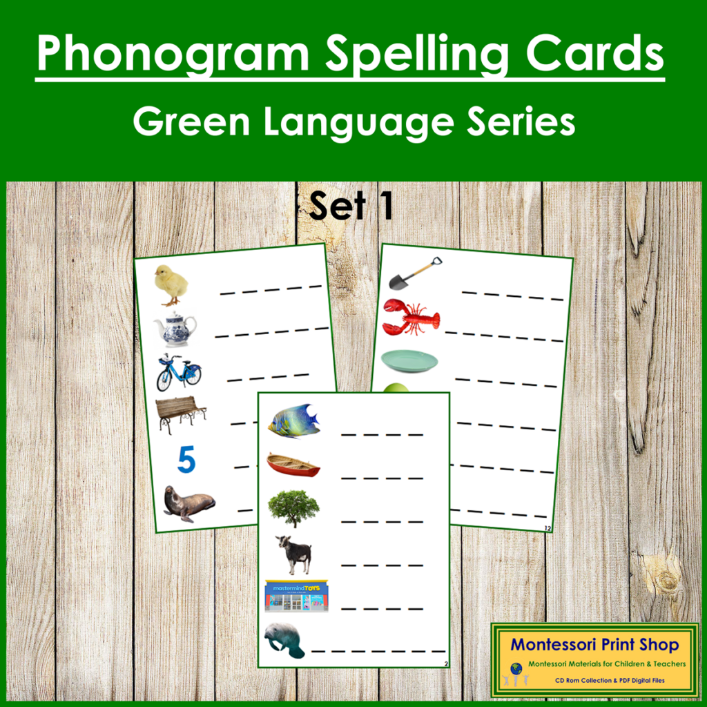 Green Phonogram Spelling Cards - Set 1 (photos) | Made By Teachers