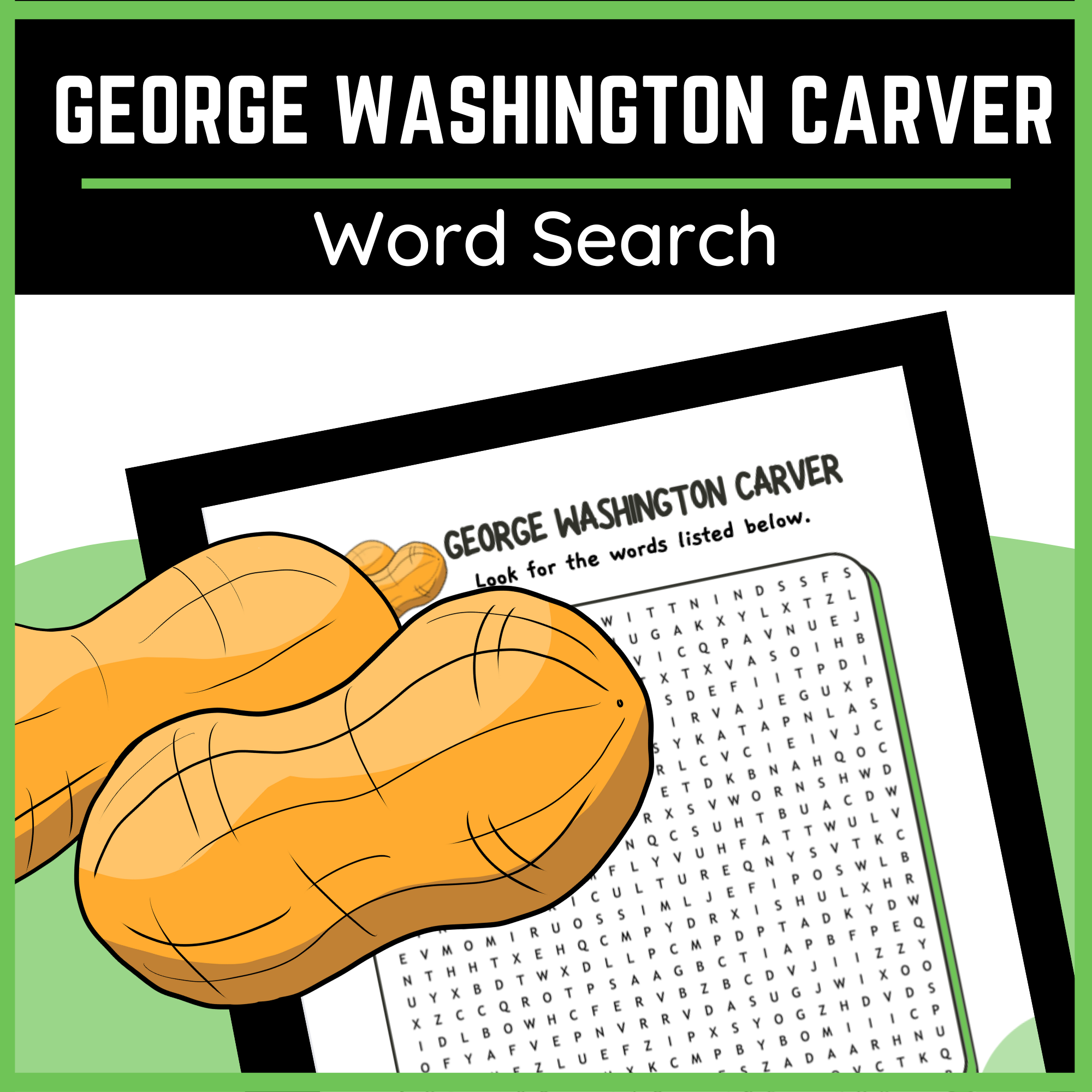 George Washington Carver Word Search | Made By Teachers