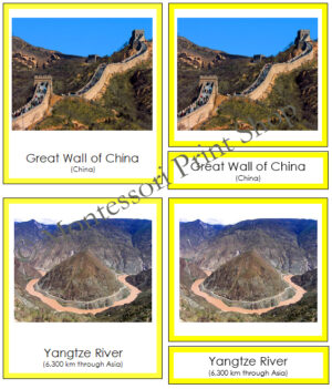 Asia Continent Bundle (Color Borders) - Montessori Geography | Made By ...