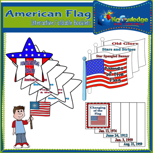 American Flag Interactive Foldable Booklets | Made By Teachers