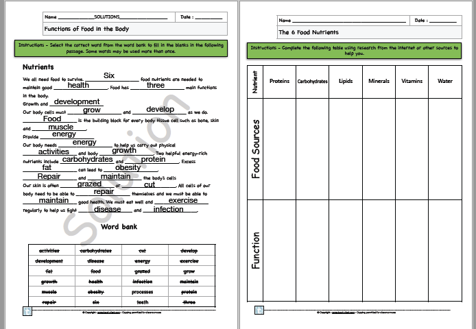 Food Technology Lessons - Set 2 "General Food Technology" | Made By ...