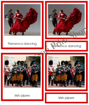 Culture of Europe 3-Part Cards (color borders) - Continent Cards | Made ...