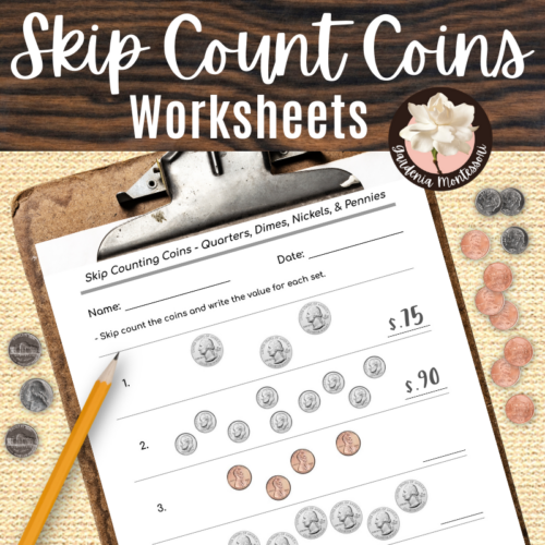 Money Exchange Game Counting Coins Worksheets - Montessori Money ...