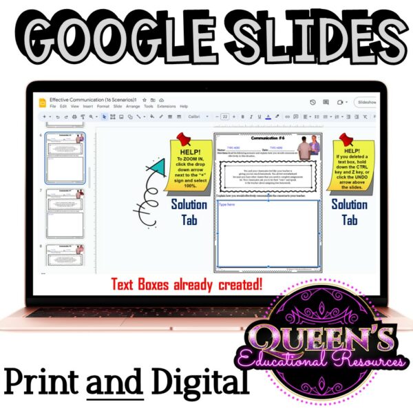 Effective Communication Scenario Task Cards and Worksheets | Made By ...