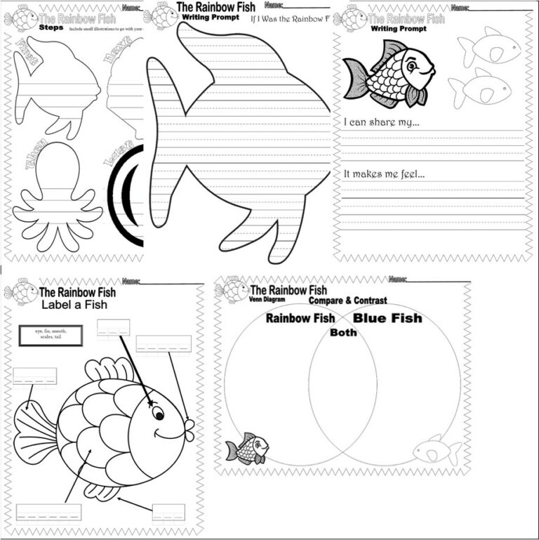 The Rainbow Fish Book Companion Reading Comprehension | Made By Teachers