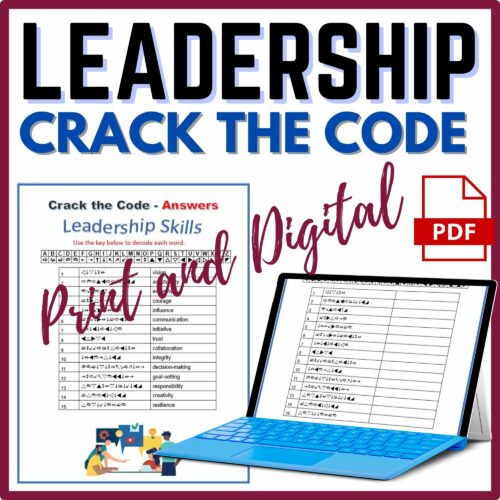 Leadership Crack the Code Puzzle Digital and Print with Answers | Made ...