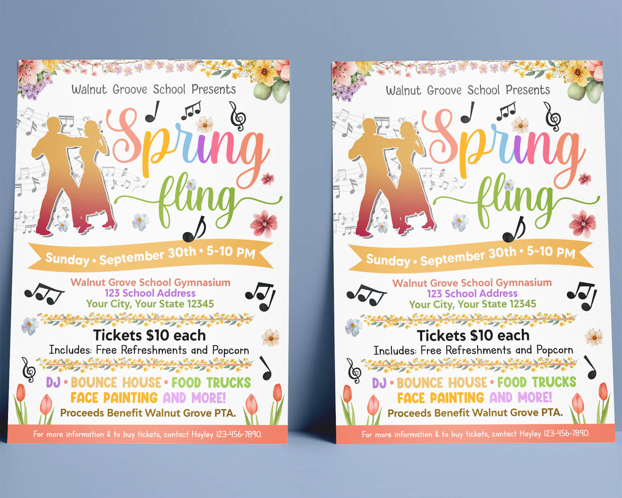 Spring Fling Dance Flyer