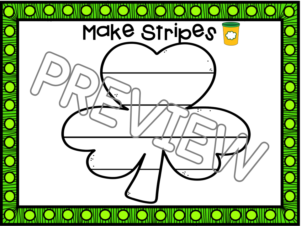 St. Patrick's Day Playdough Mats | Made By Teachers