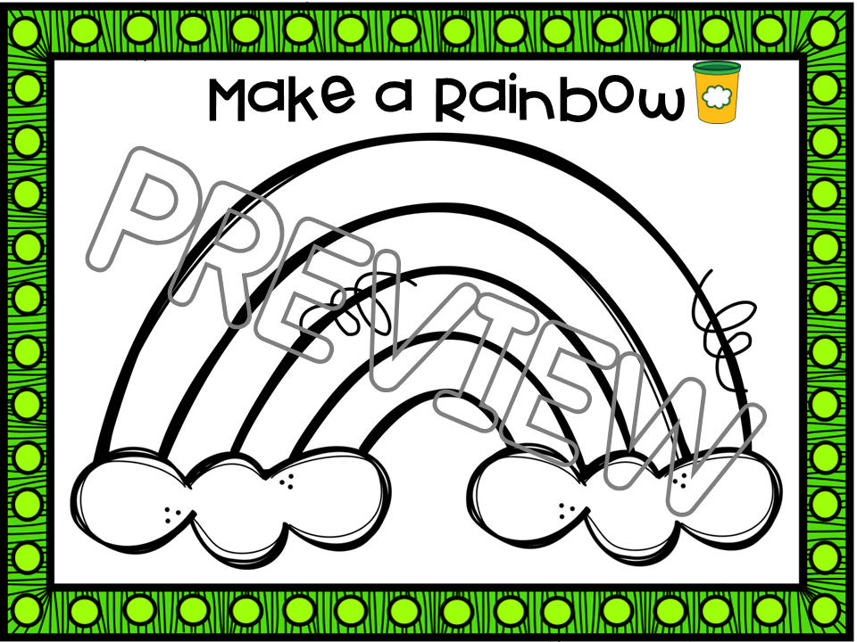 St. Patrick's Day Playdough Mats | Made By Teachers