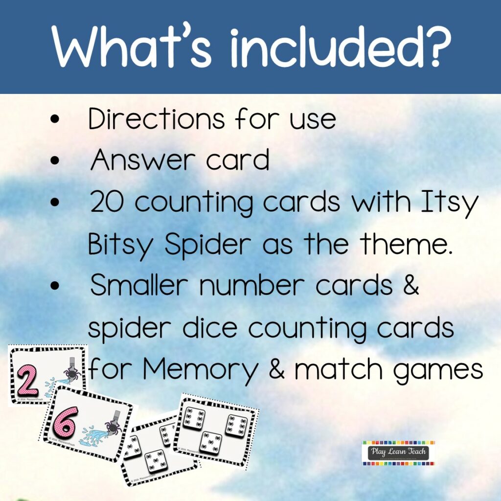 Itsy Bitsy Spider Count the Room 1 - 20 | Made By Teachers