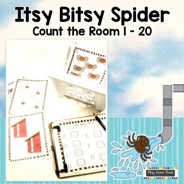 Itsy Bitsy Spider Count the Room 1 - 20 | Made By Teachers
