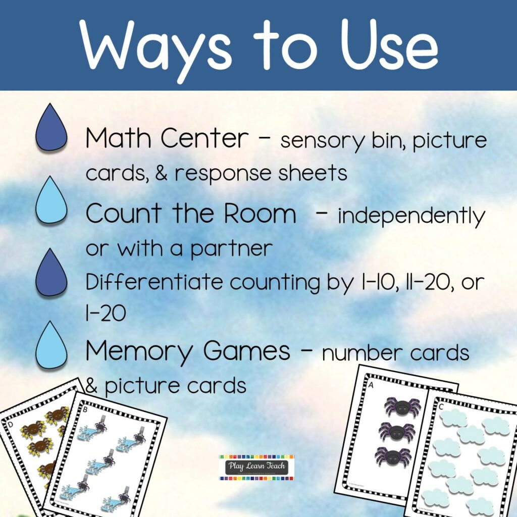 Itsy Bitsy Spider Count the Room 1 - 20 | Made By Teachers