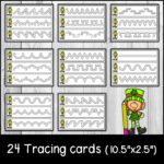 St. Patrick's Day Pre-Writing Line Tracing Practice - Fine Motor Skills ...