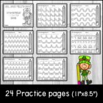 St. Patrick's Day Pre-Writing Line Tracing Practice - Fine Motor Skills ...