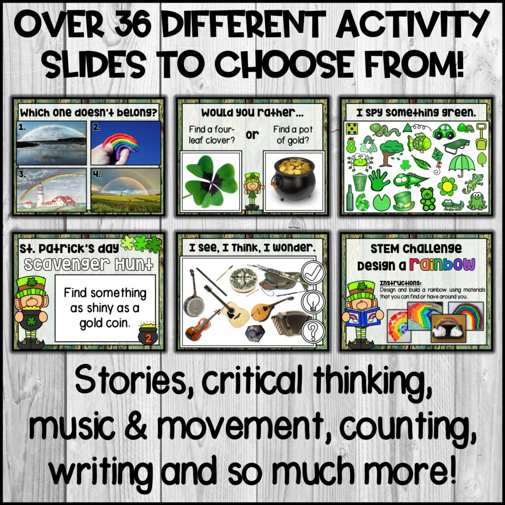 St. Patrick's Day Activities - Low Prep Math, ELA, STEM & Critical ...