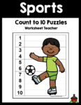 Sports Count to 10 Sequence Puzzles | Made By Teachers