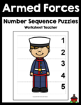 10 Armed Forces Number Sequence Puzzles | Made By Teachers