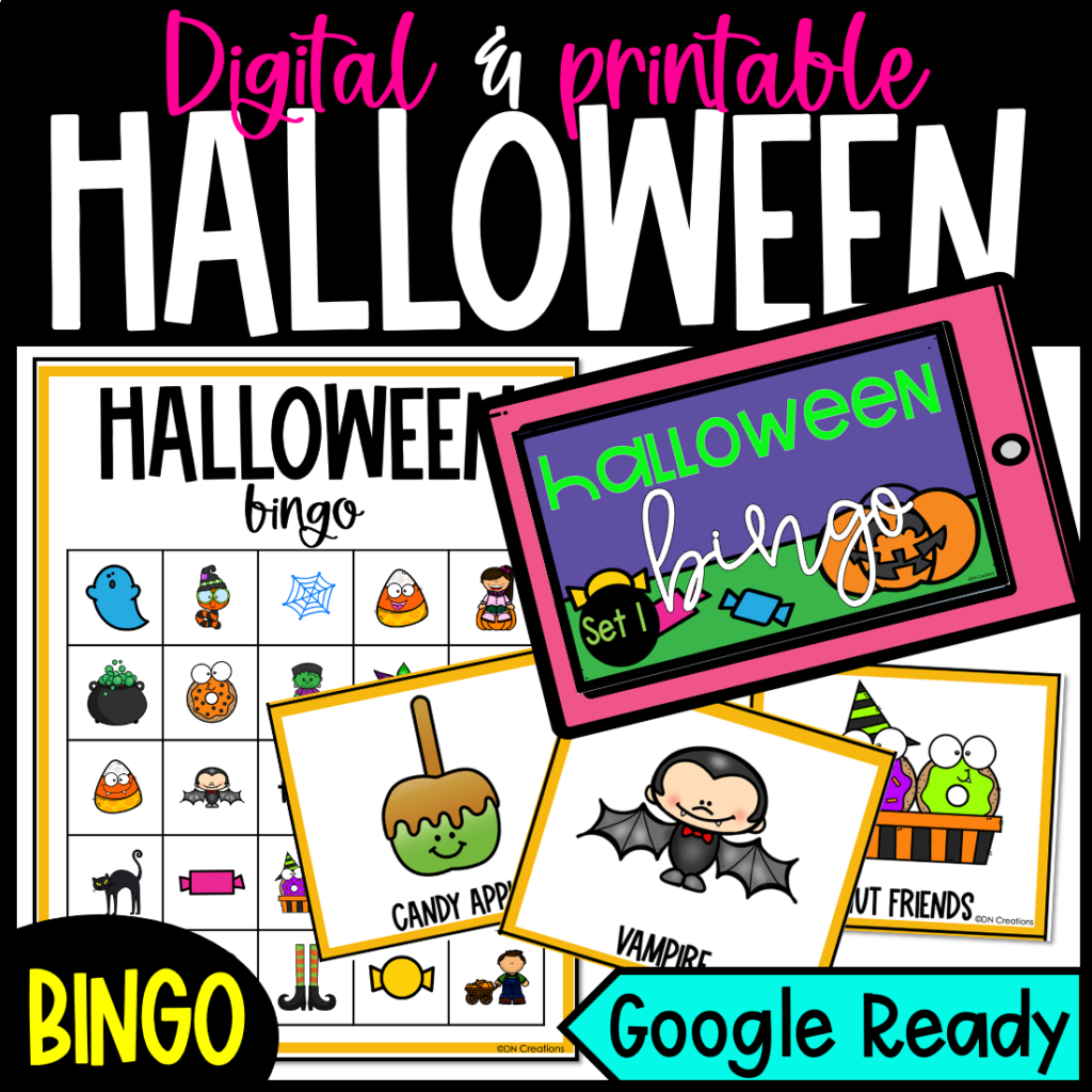 Halloween Bingo Game l Halloween Digital Activity l Fun Halloween ...