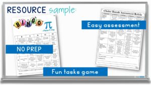 Pi Day Activities Bingo Game - March 14 NO PREP Choice Board with Fun ...