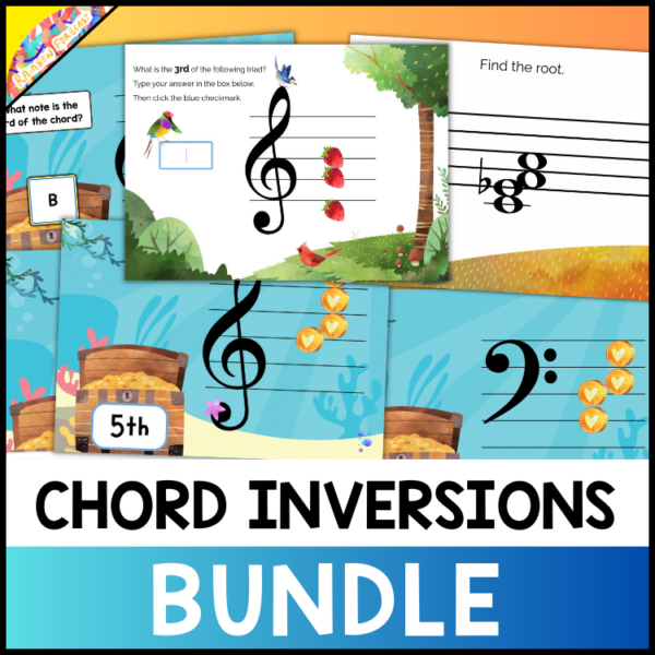 Chord Inversions BUNDLE | Piano Boom Cards Music Centers Band ...