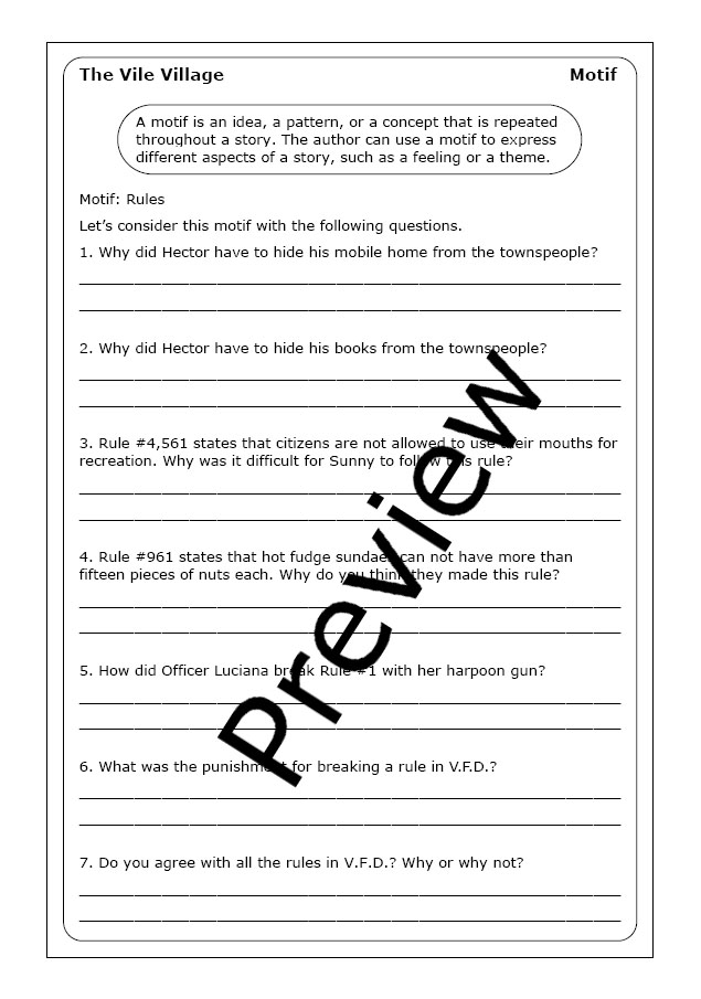 Lemony Snicket "The Vile Village" worksheets | Made By Teachers