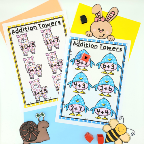 Spring Addition within 20 Activity one-to-one correspondence Pre-K ...